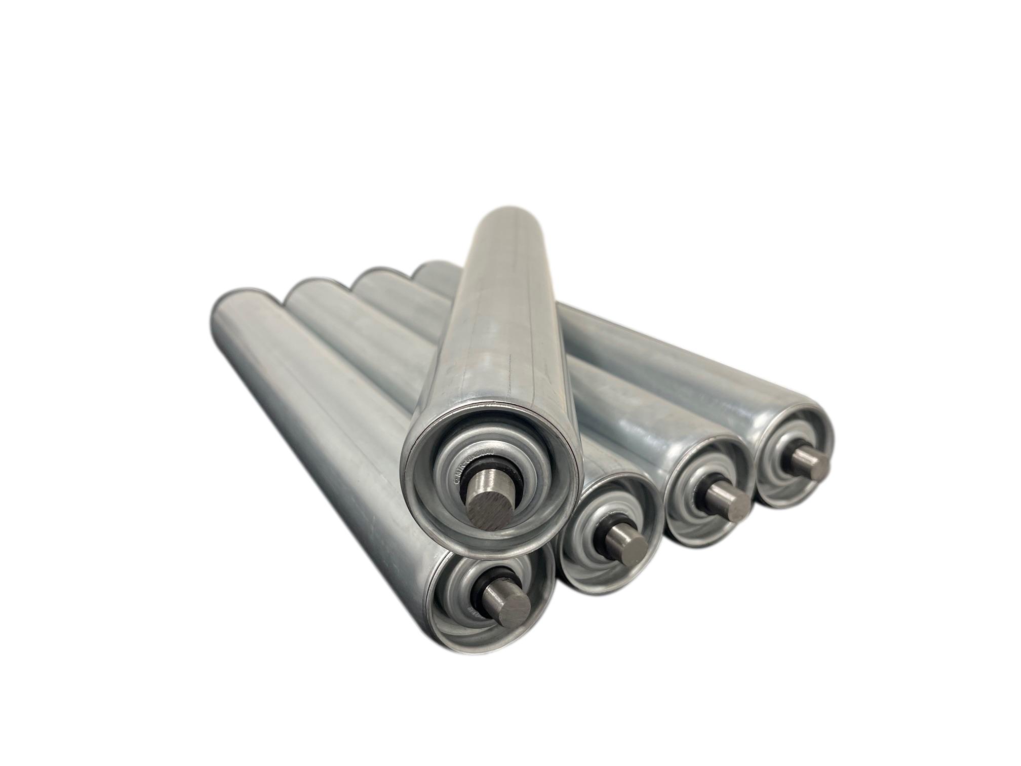 60mm Galvanised Steel Precision Rollers (15mm Spring-Loaded) 150kgs